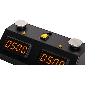 ZMF-II Digital Professional Chess Clock - Black/Yellow
