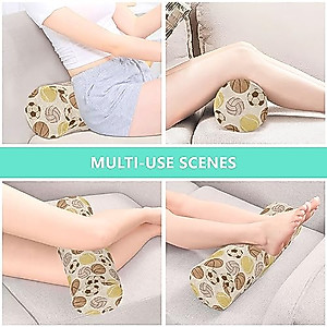 Vnurnrn Sport Balls Neck Support Pillow Round Neck Roll Bolster Cylinder Pillow Cervical Pillows Back Pillow for Leg Knee Back Head Support for Gifts Camp Study Work