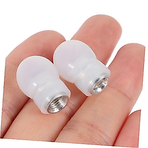 1 Set Stethoscope Diaphragm Ear Tips for Silicone Diaphragms White Ear Plugs Stethoscope Ear Tips Replacement Diaphragm for Stethoscope Earphone Suite Child