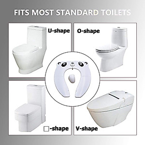 RafaLife Bath Toys - [Upgrade Splash Guard - Stable] Portable Toilet Training Seat for Toddlers, Boys & Girls. Folding Travel Potty Seat. Extra Stable, Powerful and Safe, with Handy Carry Bag (White)