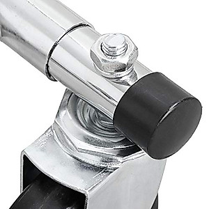 Yaheetech Commercial Clothing Garment Racks on Wheels, Grade Single Rod Adjustable Height Clothes Rack on Wheels for Hanging Clothes, Heavy Duty Upright Clothes Rack with Wheels, Silver