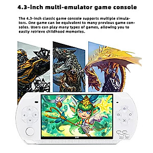 JXD 4.3 inch 8GB Handheld Game Console Built in 1500 Games for Multiple simulators x6 Retro Video Game Console mp3/mp4/Ebook TV Out Portable Game Player