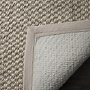 SAFAVIEH Natural Fiber Collection Area Rug - 8' x 10', Marble, Sisal Design, Easy Care, Ideal for High Traffic Areas in Living Room, Bedroom (NF525C)