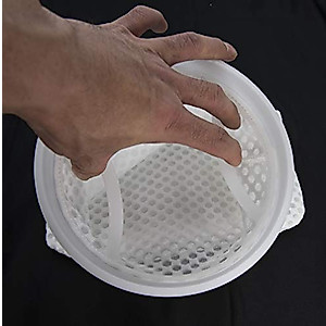 7 inch Honeycomb Filter Socks,7 inch Filter Sock for Saltwater Aquarium,7 inch Ring by 14 inch Long, (4-Pack)