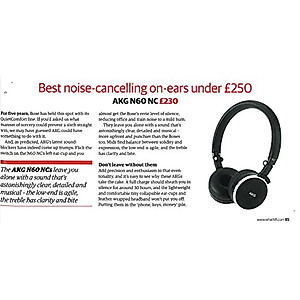 AKG Noise Canceling Headphone Black (N60)