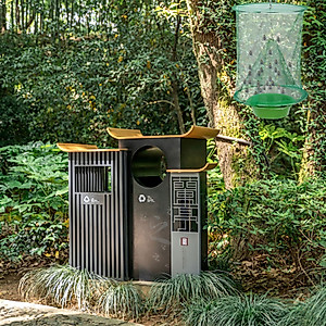 Ranch Fly Trap with Bait Tray, Reusable Fly Traps Fly Catcher Cage for Indoor or Outdoor Family Farms, Park, Stable,Garden, Restaurants (8 Pack)