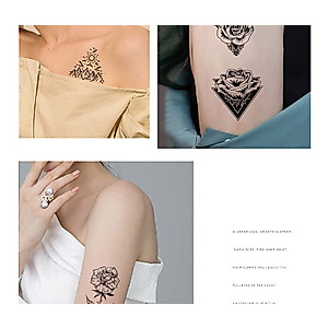 30 Different Patterns Dark Tattoo Stickers Waterproof Lasting Simulation Tattoo Unisex Temporary Stickers (F)