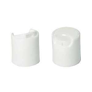 CFS Products 2oz Clear Plastic Empty Squeeze Bottles with White Disc Top Lid - BPA-Free - Set of 6 - TSA Travel Size 2 Ounce