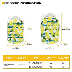 AFPANQZ Axolotl Pattern Mesh Pop-Up Laundry Hampers Collapsible Clothes Basket with Side Pocket Foldable Save Place Steel Frame and Easy to Fold