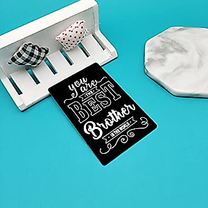 Brother Gifts Christmas Birthday Gifts for Brother Engraved Wallet Card for Brother Fathers Day Thanksgiving Day Gifts Brother Gifts from Sister Brother