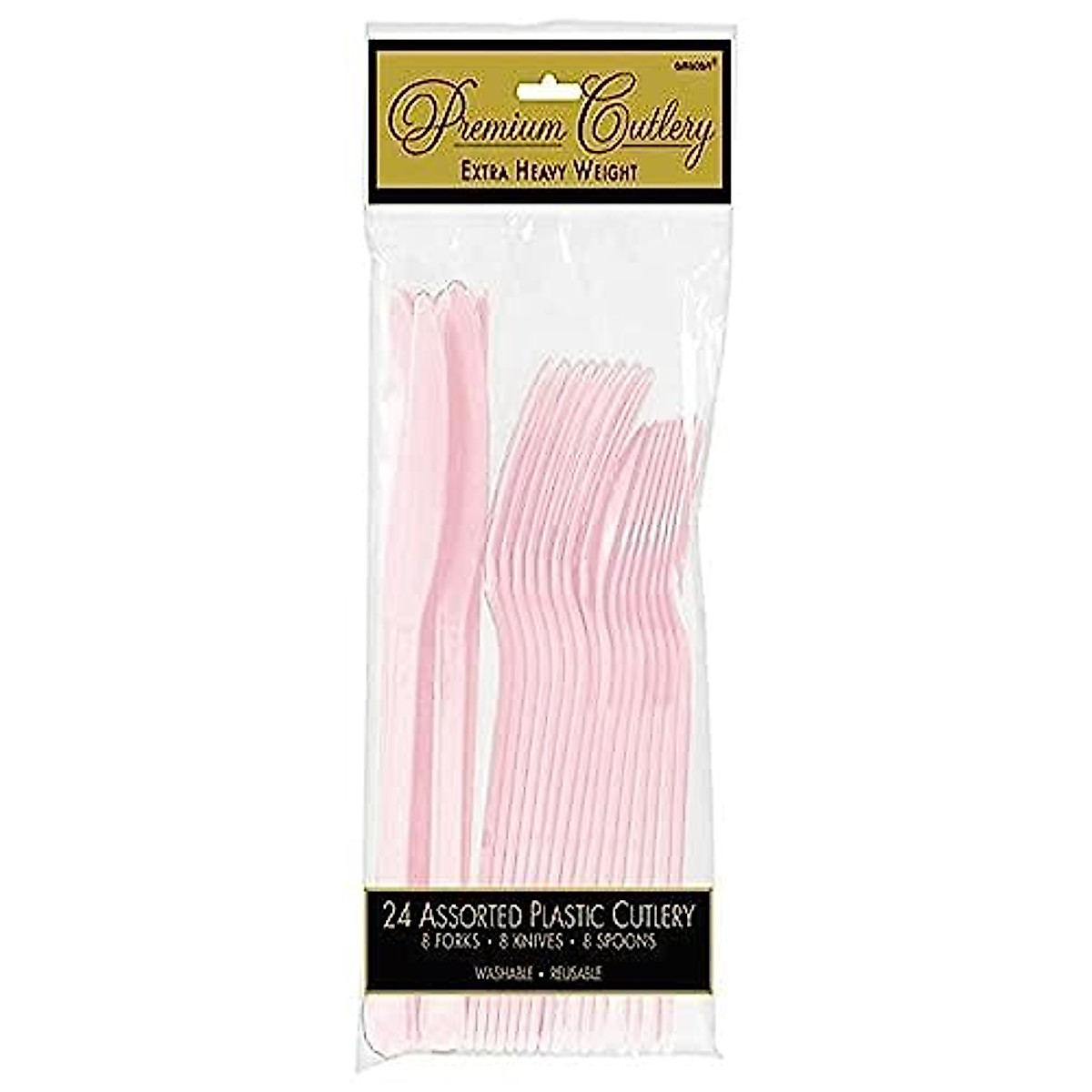 Assorted Blush Pink Premium Cutlery Set- 24 pcs.