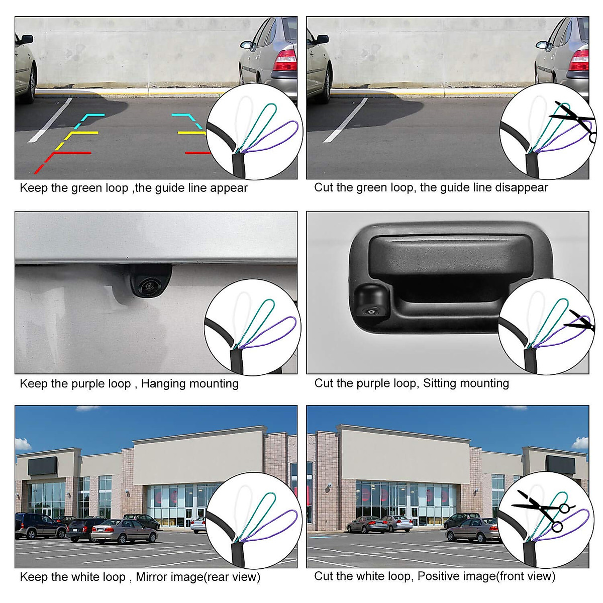 NATIKA Backup/Front View Camera,IP69K Waterproof Great Night Vision HD and Super Wide Angle Metal OEM Style Reverse Rear View Backup Camera for Cars Pickup Trucks SUVs RVs Vans (Black)