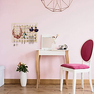 pizarra 54 Spool Sewing Thread Stand, Wall Mount Sewing Thread Stand with, Wooden Embroidery Organizer for Sewing