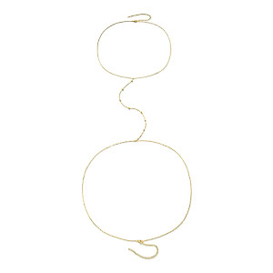 Minimalist Gold Satellite Beads Belly Waist Body Chain Adjustable Trendy Beach Bikini Jewelry Handmade for Women Sexy