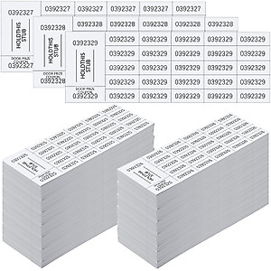 Kosiz 2000 Sheets Raffle Ticket 25 Bid Chinese Auction Tickets Tricky Tray Basket Raffle Sheets for Fundraiser Events Carnival Class School Entry Door Prize(White)
