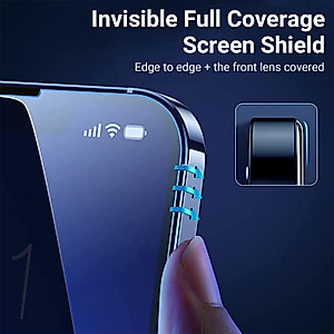 UltraGlass UNBREAK TOP 9H+ Glass for iPhone 14 Pro Max Screen Protector [Military SGS Shatterproof & Longest Durable] Screen Protector 14 Pro Max Tempered Glass, Anti-fingerprint, 2 Packs