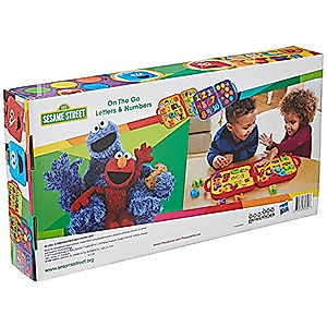 Sesame Street On The Go Letters & Numbers with Elmo & Cookie Monster, 2 Take Along Cases, Learning Toy For Toddlers, Kids Ages 2 Years Old & Up