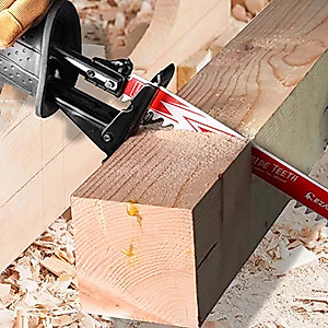 EZARC Carbide Reciprocating Saw Blade R1243HM Endurance for Hard Wood 12-Inch 3TPI, 3-Pack