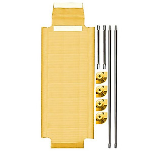 Acrimet Premium Stackable Nap Cot, Portable Toddler Bed, Travel Cot (Stainless Steel Tubes) (Yellow Cot - Yellow Feet) (1 Unit)