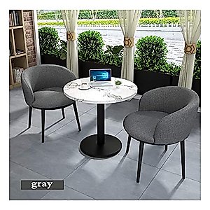 Office Reception Round Table- Conference Reception Room Coffee Table with Chair, Table and Chair Combination Reception Room Negotiating Table Clothing Bar Restaurant Beauty Salon Luxury Office Coffee