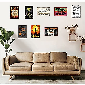 Witches Brew Dark Roast Coffee Metal Tin Sign for Bar Cafe Coffee Garage Kitchen Wall Decor Retro 8x12 Inch