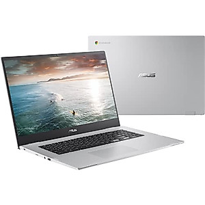 ASUS Chromebook Laptop for College Student, 17.3 Inch FHD, Intel Celeron N4500, Chrome OS, 4GB RAM, 64GB eMMC, Wi-Fi 6, Type-C, Intel UHD Graphics, Silver, PCM