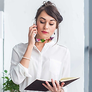 Handepo 60 Pcs Women Handbag Scarf Head Scarf for Women Hair Purse Scarf Handle Ribbon Satin Head Scarf Neckerchief Silk Scarf Headband Charm for Decoration