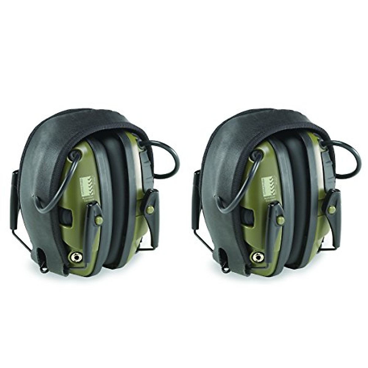Howard Leight R-01526-PK2 by Honeywell Impact Sport Sound Amplification Electronic Shooting Earmuff, Green 2-Pack