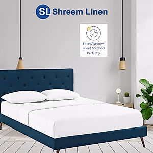 Twin Size Sheet Set -Luxury 4 Piece Bed Sheets for Twin Size Bed, Secure-Fit Deep Pocket Sheets with Elastic, Breathable Hotel Bed Sheets & Pillowcase Set, Wrinkle Free Oeko-Tex Sheets (White)