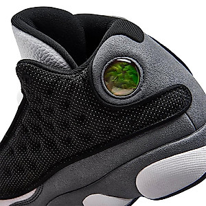 Nike Boy's Air Jordan 13 Retro (Big Kid) Black/University Red/Flint Grey/White 6 Big Kid M