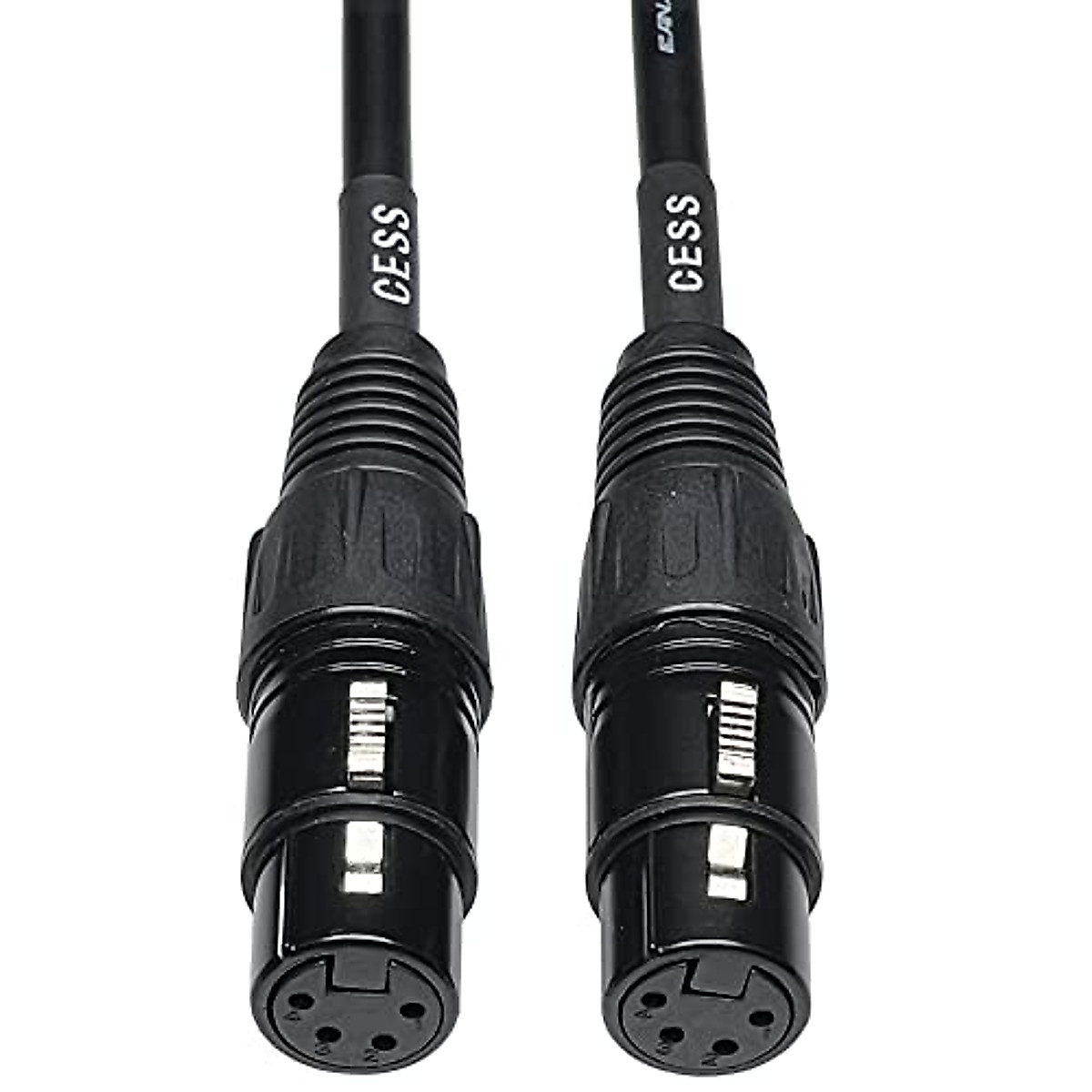 CESS-245-4i Balanced 4-Pin XLR Female to Female, Headphone Audio Coupling/Gender Change Cable, Single (4 Inches)