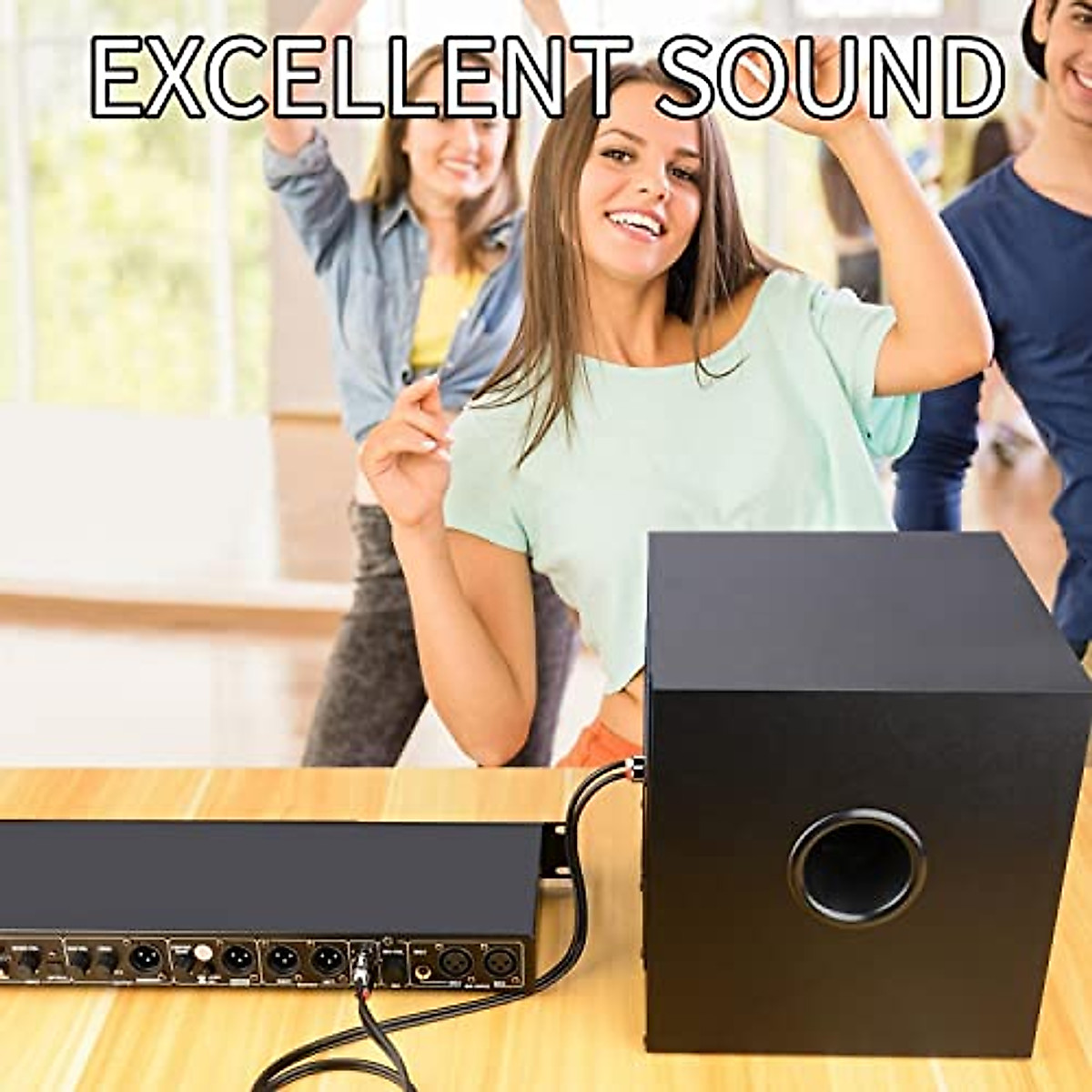 J&D 2 RCA M/M Stereo Audio Cable, Gold-Plated 2RCA Male to 2RCA Male Copper Shell Auxiliary Audio Cord for Home Theater HDTV Amplifiers Hi-Fi Systems Speakers, RCA Audio Cables, 3 Feet