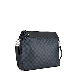 Louis Vuitton, Pre-Loved Damier Cobalt Greenwich Messenger, Blue