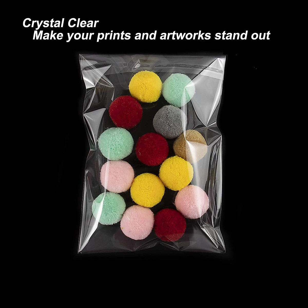 Golden State Art, 50 Pack Clear Bags for 12x18 Mats, Pictures, Acid-Free, 12 7/16" x 18 1/4"