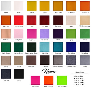 FabricLA Acrylic Felt Sheets for Crafts - Soft Precut 6" X 6" Inches (15cm X 15cm) Felt Squares - Use Felt Fabric Craft Sheets for DIY, Hobby, Costume, and Decoration - Heather Grey, 36 Pieces