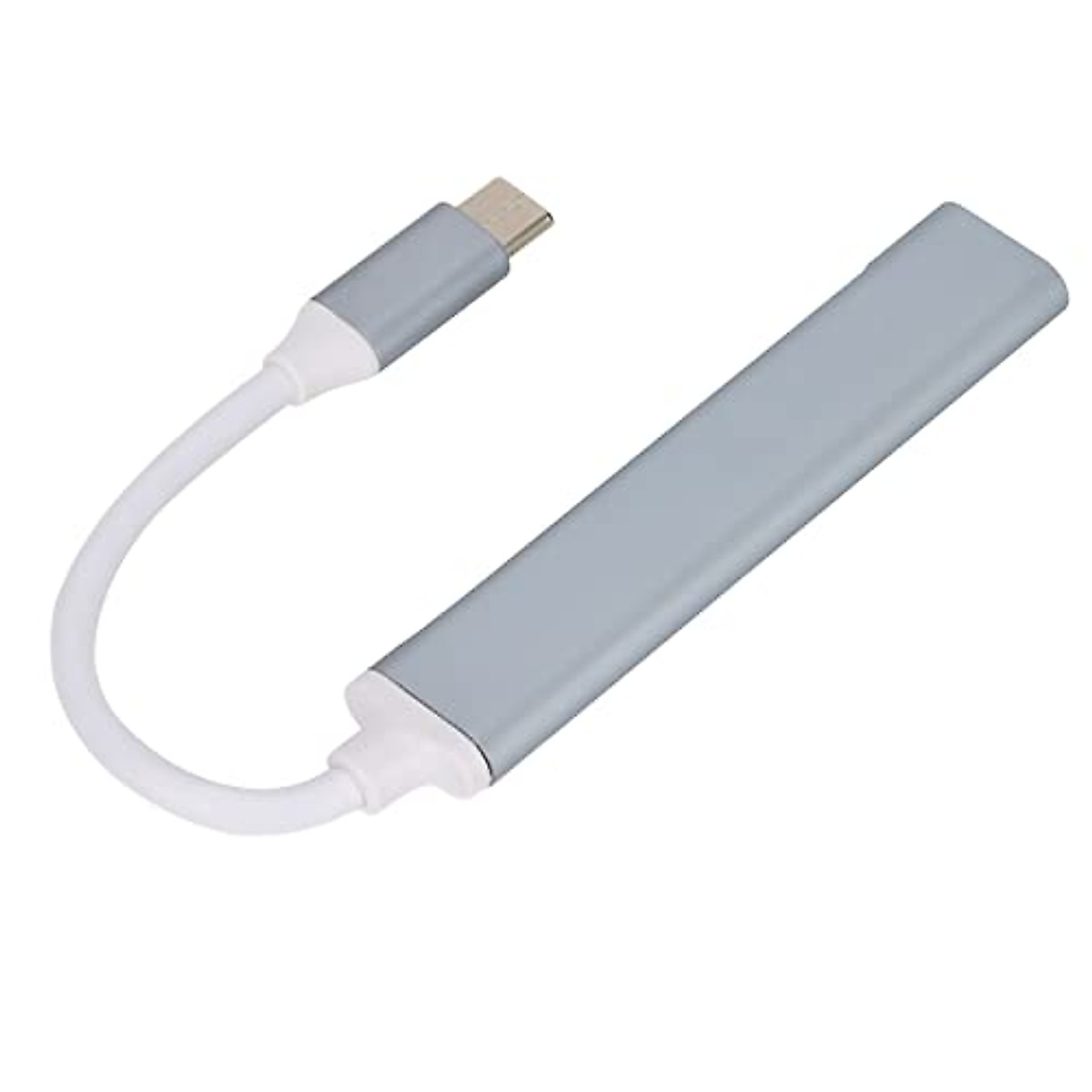 Lairun USB C Hub, Stable Data Transmission Speed Simple Operation 4 in 1 Light Weight USB Docking Station USB C to USB for Keyboard for Tablet for Printer(Grey)