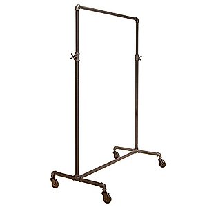 Adjustable Rolling Rack – Econoco Vintage Pipeline 2 Way Ballet Clothes Hanging Fixture