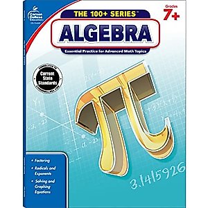 Algebra 1 Workbook, Solving and Graphing Math Equations, for Homeschool or Classroom, Grades 7 and Up (The 100+ Series™)