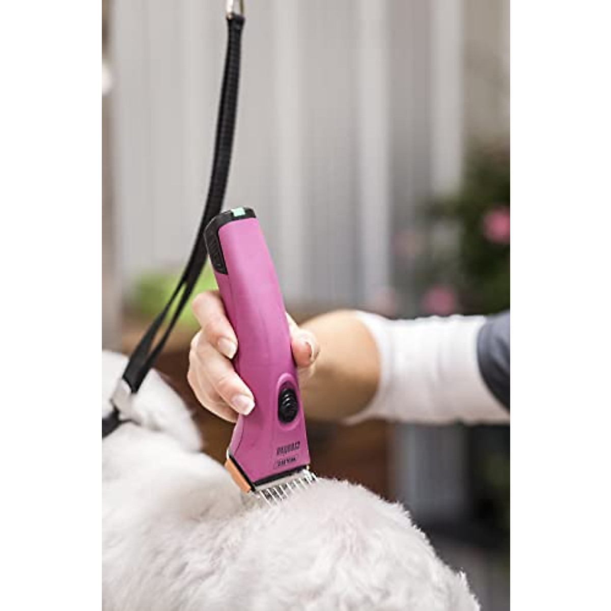 WAHL Professional Animal Creativa Cordless Dog, Cat, Pet, and Horse Clipper with 5-in-1 Adjustable Blade, Berry (#41876-0431)