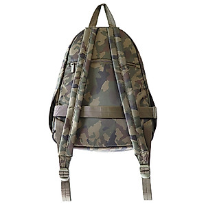 Hedgren Earth Sustainably Made Backpack with Detachable Waistpack, Olive Camo Green