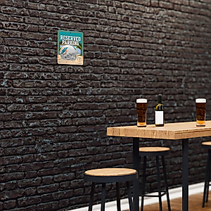 Rico Industries NCAA Kansas State Wildcats - KSU 8.5" x 11" Carbon Fiber Metal Parking Sign - Great for Man Cave, Bed Room, Office, Home Décor