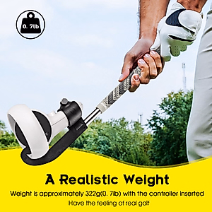SUPERVR VR Golf Attachment Club for Oculus Quest 2 Accessories Golf+ (Quest 2, Right Controller)