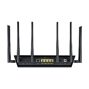 "ASUS AC3200 Tri-Band Gigabit WiFi Router, AiProtection Lifetime Security by Trend Micro, Adaptive QoS, Parental Control (RT-AC3200)"