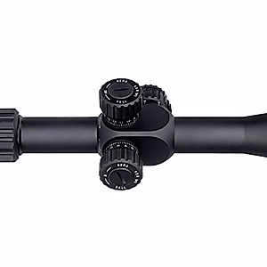 Monstrum G3 6-24x50 First Focal Plane FFP Rifle Scope with Illuminated MOA Reticle and Adjustable Objective (Black)