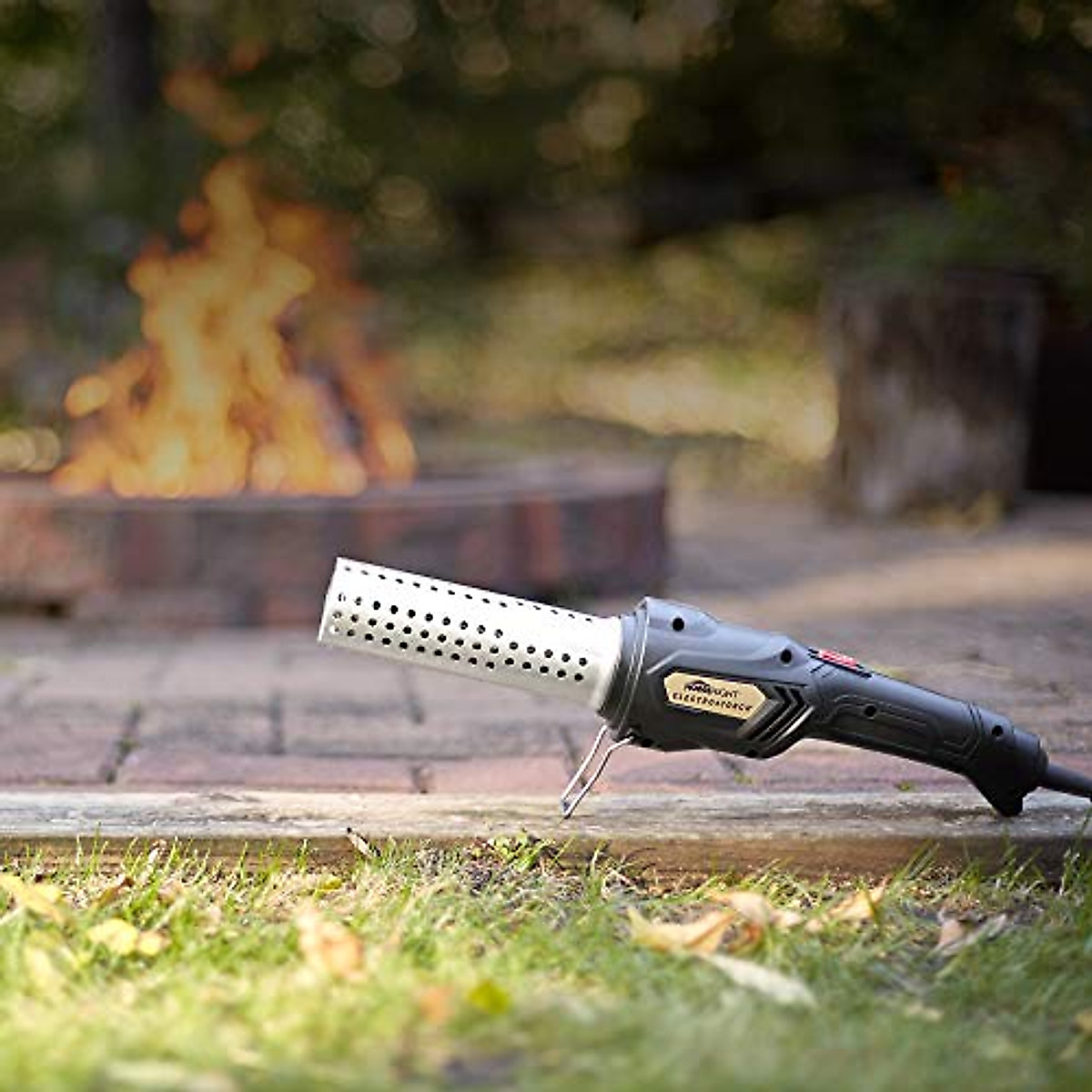 HomeRight Electro-Torch C900085 Fire Starter, Charcoal Starter and Lighter, BBQ Smoker, Grill Starter, Chemical Free Heated Air with Built-In Blower