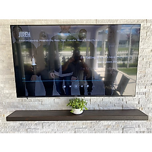 Joel's Antiques - 60 Inch Wooden Floating Shelves for Wall - Made of Natural Wood - Long Heavy Duty Rustic Fireplace Mantel & Book Shelf - Perfect for Living Room - Mocha 60x10x2 in