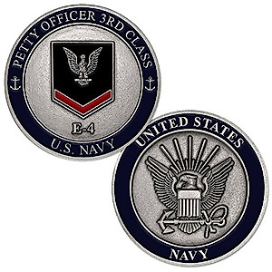 U.S. Navy Petty Officer Third Class E-4 Challenge Coin