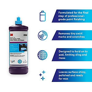 3M Perfect-It Ultrafine Machine Polish, 06068, 32 Fl.Oz, Paint Polish, Automotive Professional-Grade Polish