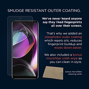 Motorola Moto G 5G (2022) Protective Case (Black) + 9H Glass Screen Protector + TurboPower 20W Charger and 3.3ft USB-C Cable