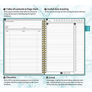 Regolden-Book To Do List Notebook , Daily To Do List Planner for Work, Project Planner Notebook for Daily Tasks & Personal Organizer, Checklist Notebook for Man/ Women, Pocket, Pen Loop, 160 Pages (7"x10")
